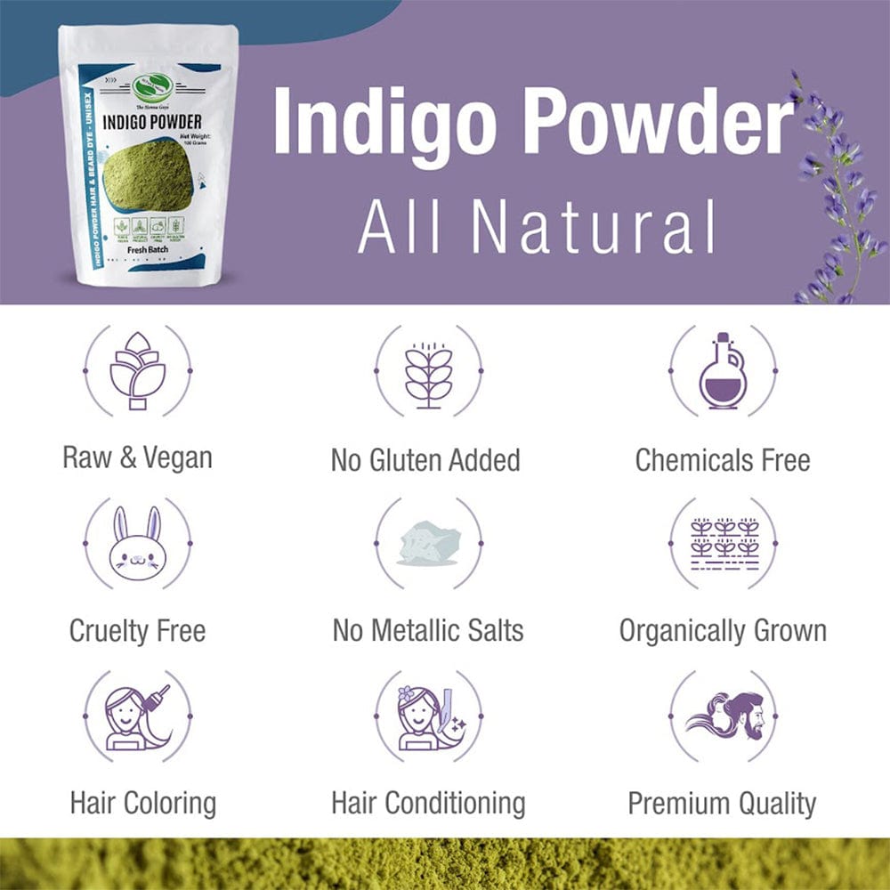 Indigo Powder for Hair - Chemicals free I The Henna Guys