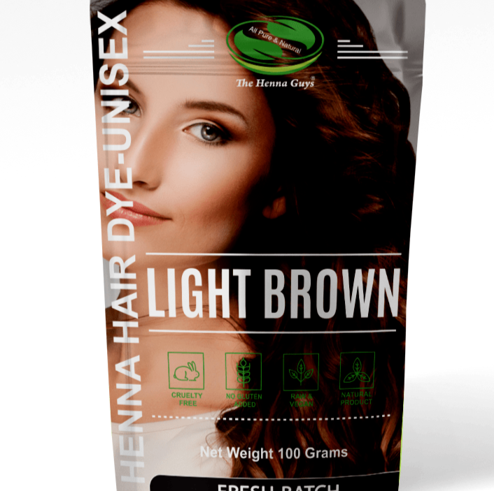 Light Brown Henna Hair Dye l The Henna Guys® l Henna Hair Color