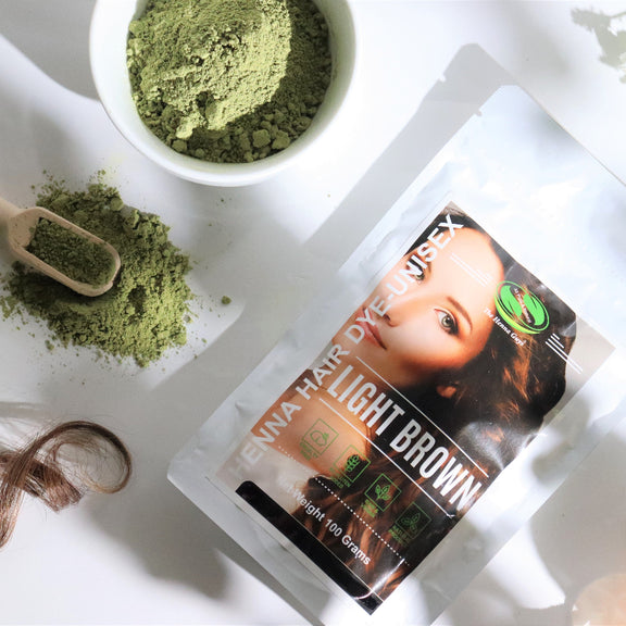 Light Brown Henna Hair Dye l The Henna Guys® l Henna Hair Color