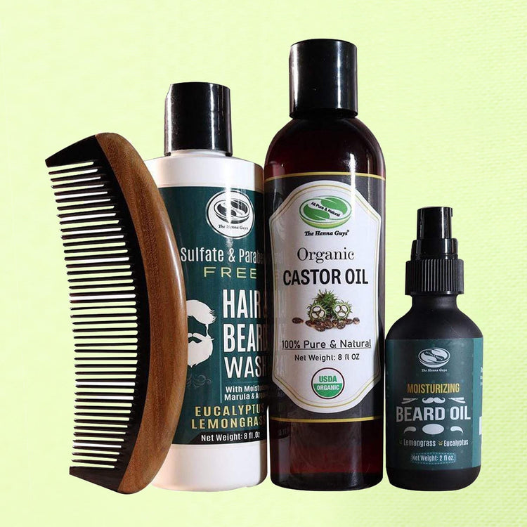 Beard Growth Kit - Henna Beard Dye - Beard Care – The Henna Guys