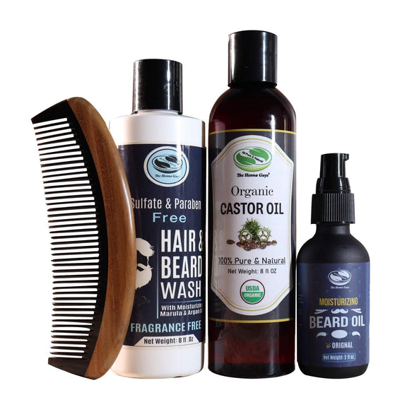 Beard Growth Kit - Henna Beard Dye - Beard Care – The Henna Guys
