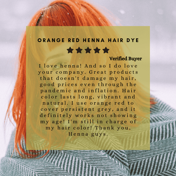 Orange Red Henna Hair Dye l Henna for Hair Collection – The Henna Guys