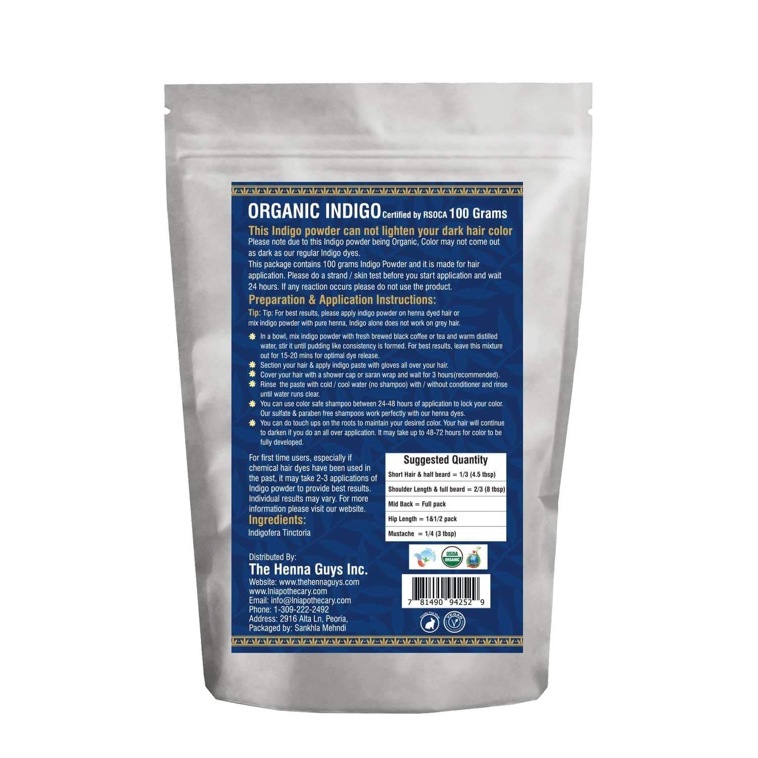 Organic Indigo Powder for Hair | Chemical-Free Color & Conditioning ...