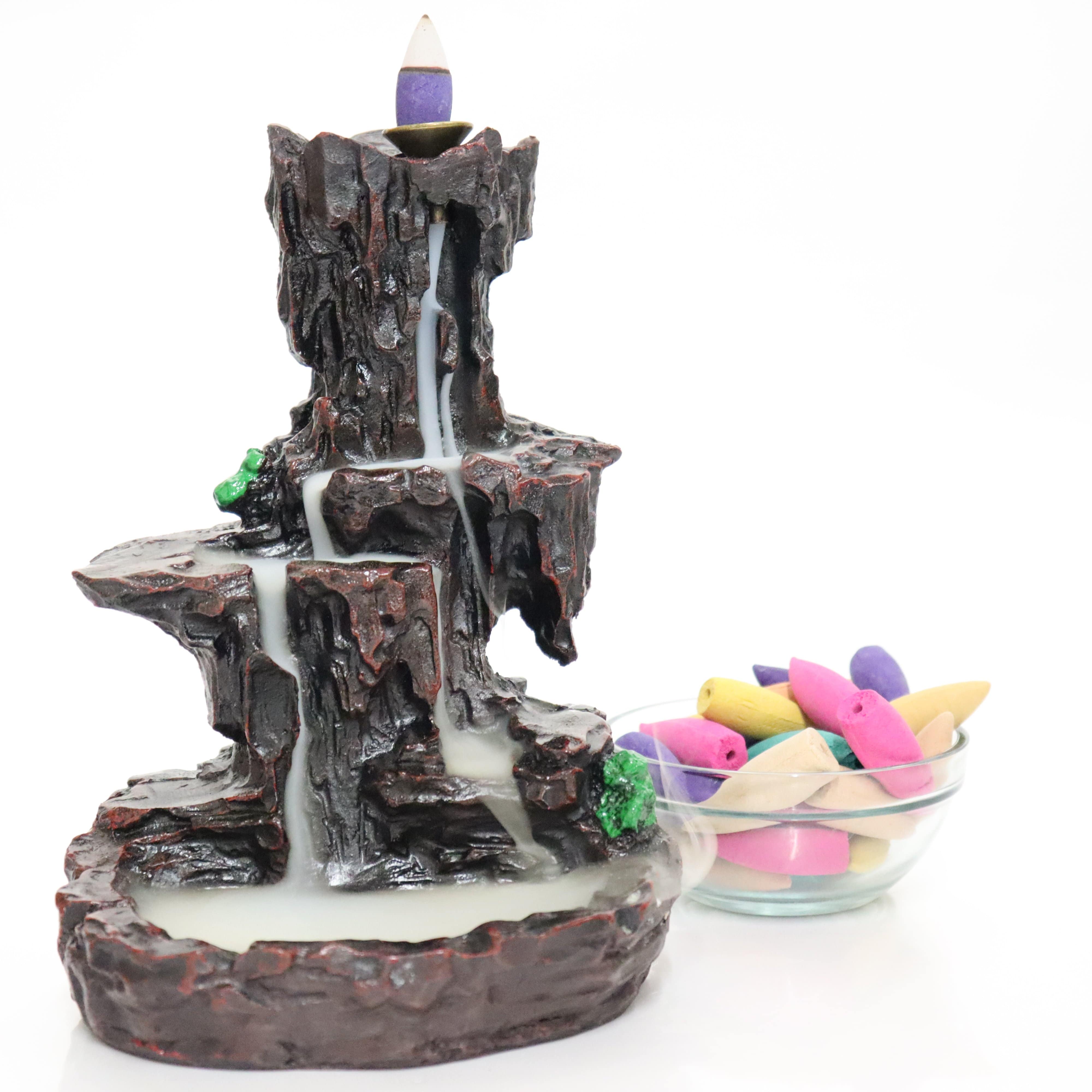 Resin Backflow Waterfall Incense Burner – The Henna Guys